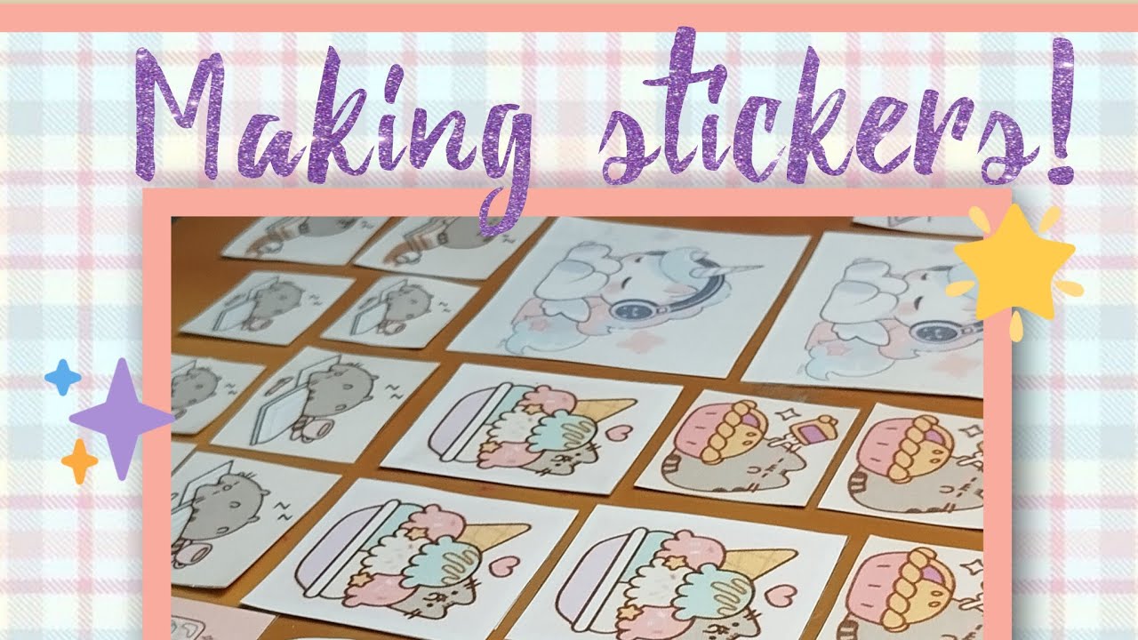 How I make stickers at home - YouTube