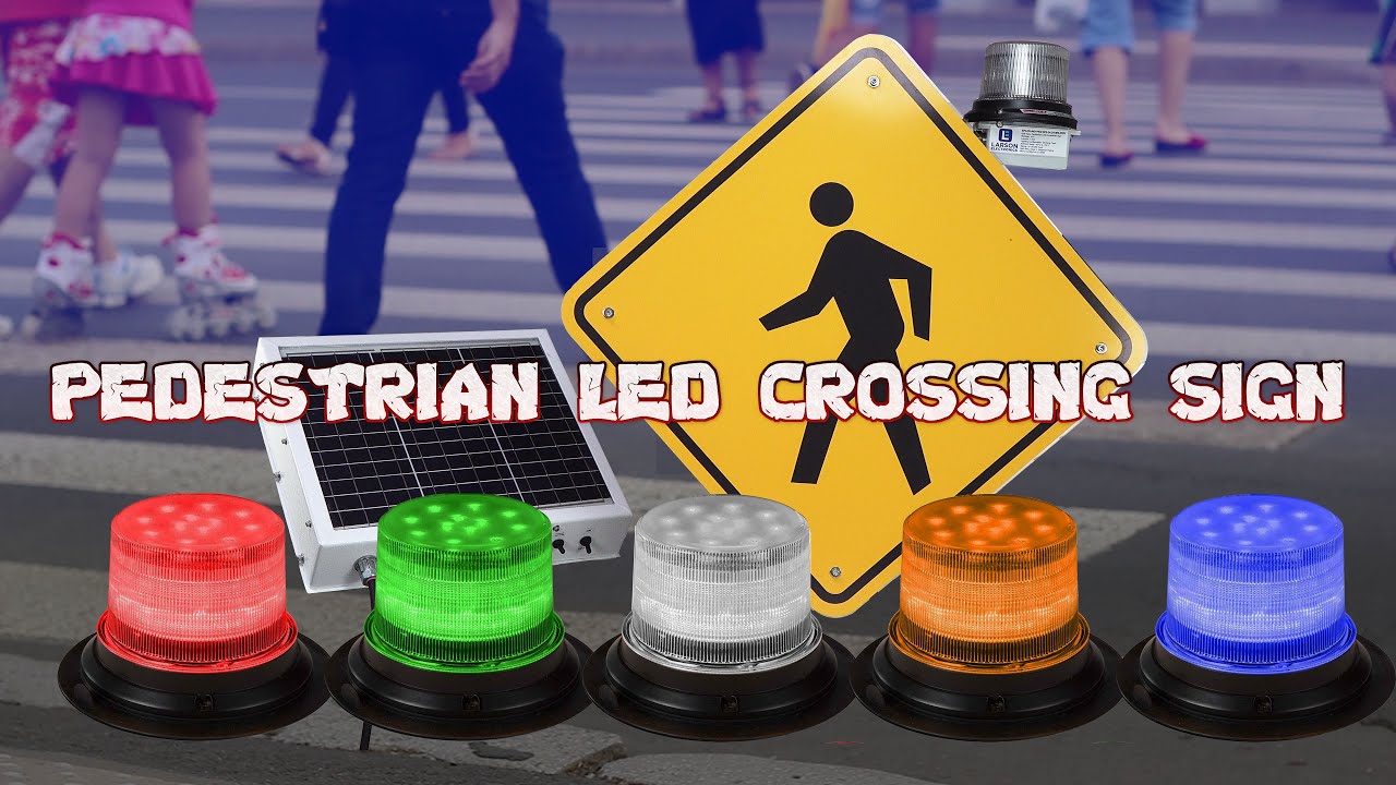 Pedestrian Crossing Sign LED Strobe Light Class I LED Beacon - Motion ...