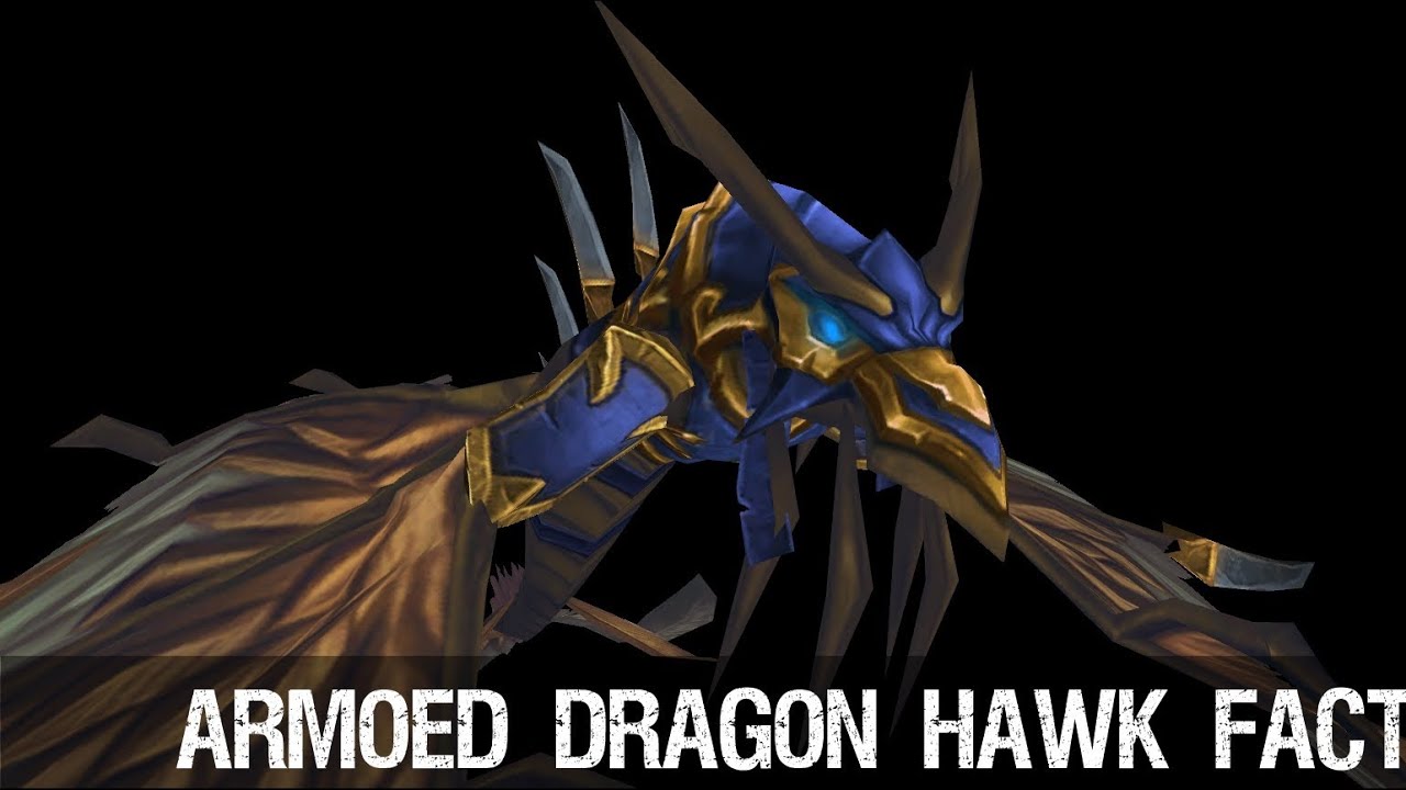 Armored Blue and Red Dragonhawk Mount - YouTube