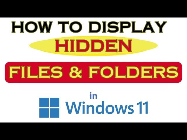 How To Show Hidden Files In Windows 11 Lazyadmin