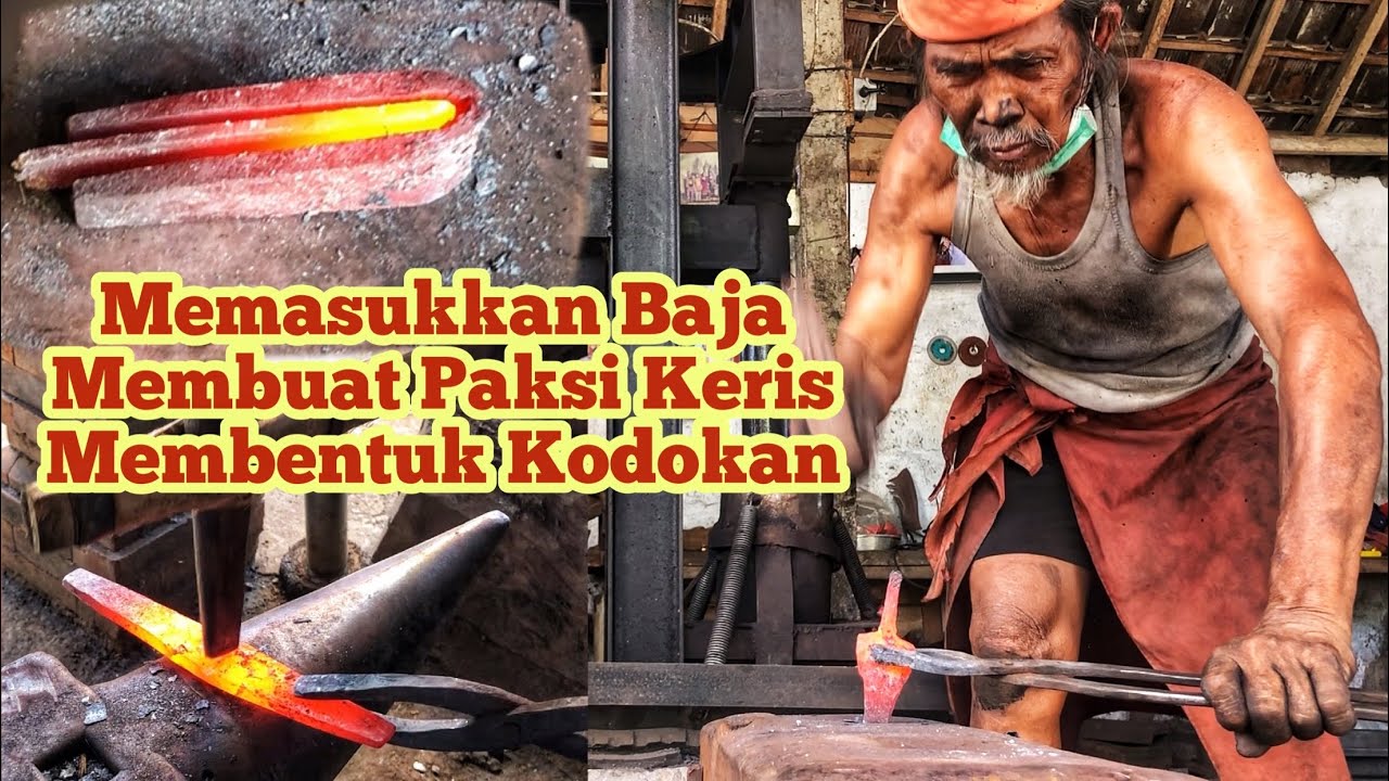 🐮🔥MEMBUAT PAKSI KERIS BALI & CARA PASANG BAJA SLOROK. *PUSAKA ITU TDK DITEMPA BANYAK DALAM ...