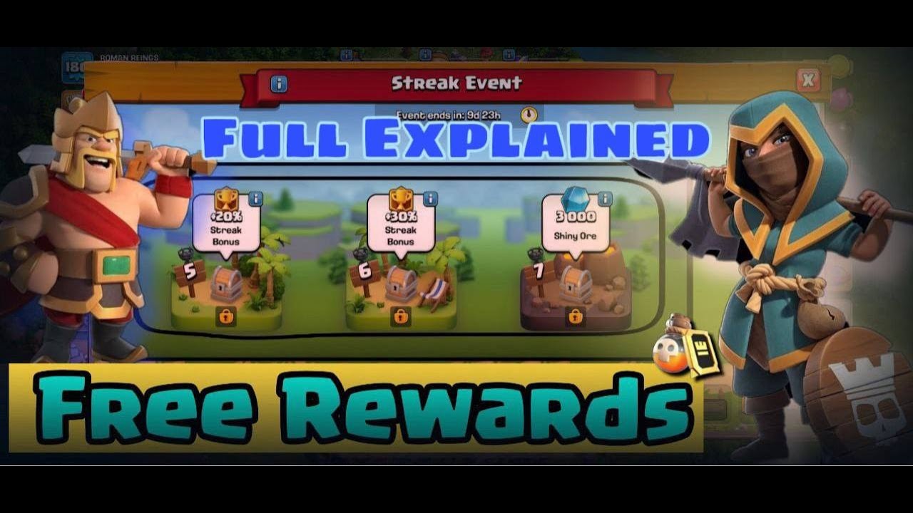 Supercell Giving Free Rewards 😱 | New Update Streak Event Clash Of ...