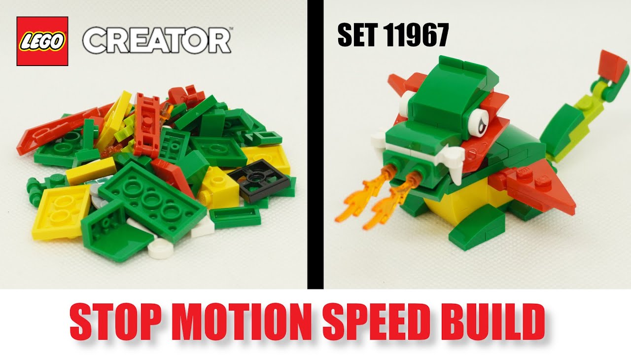 How to build LEGO® Creator 11967 | Dragon (2022) | Stop Motion Build ...