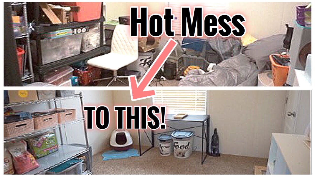 SPARE ROOM DECLUTTER & MAKEOVER | DECLUTTER WITH ME | ORGANIZE WITH ME ...