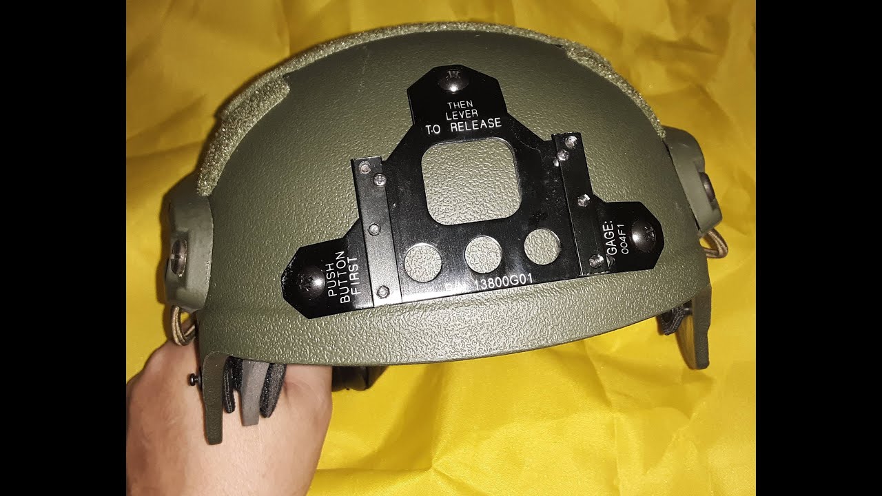 Matrix Pro Grade IBH Helmet with NVG Mount & Side Rail - YouTube