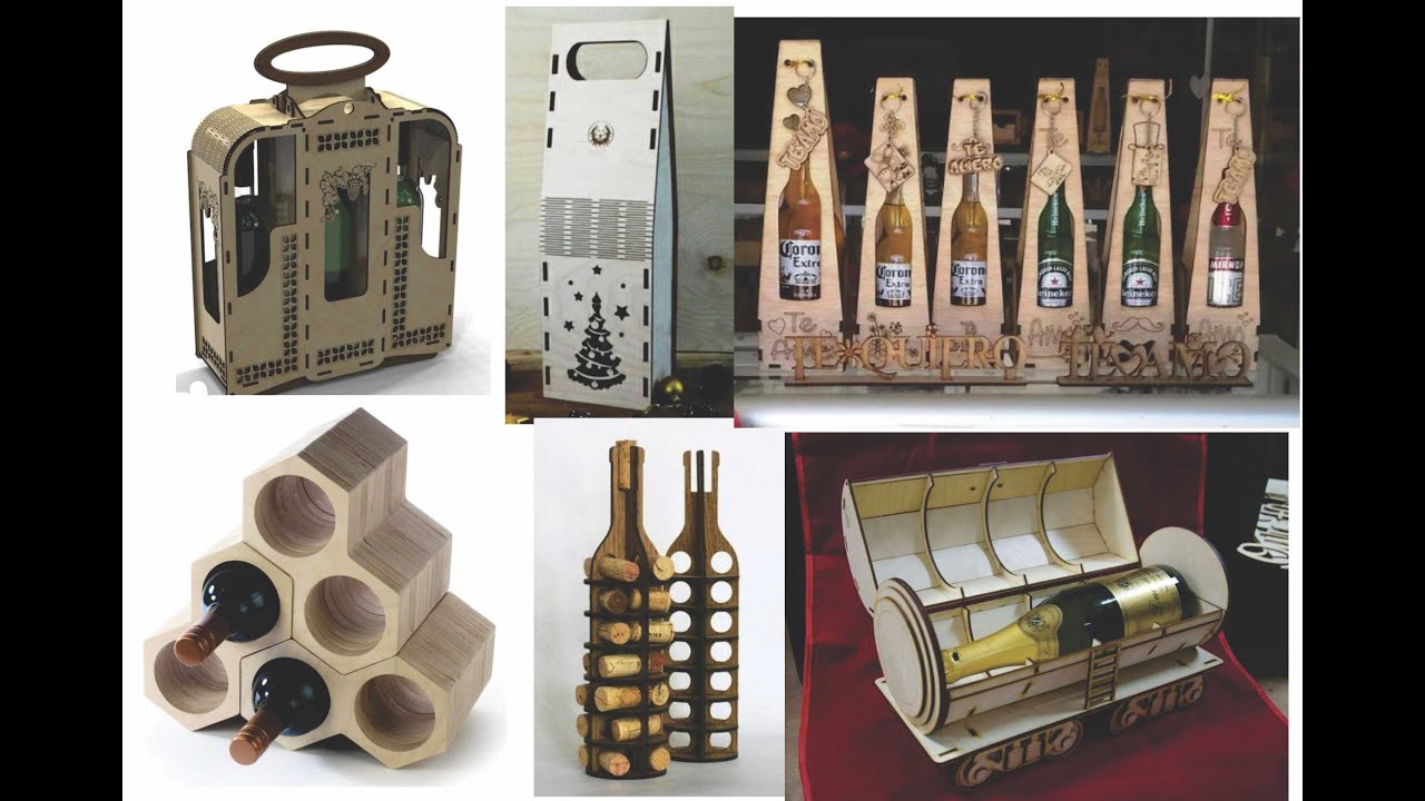 Cajas para vinos y bebidas pack 2 vectores listos - YouTube