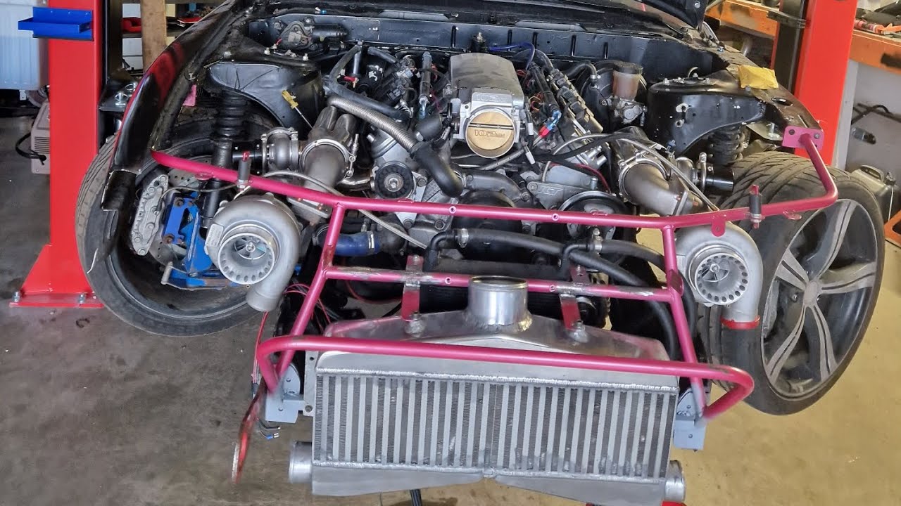 Twin turbo Lm7 first start up - YouTube