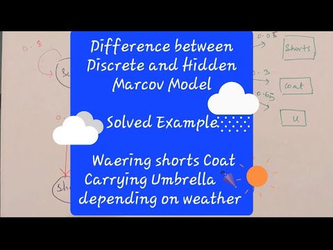 Hidden Marcov difference from Discrete Marcov Solved Example 2 - YouTube