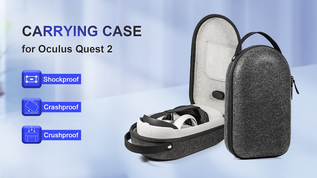 Deluxe Portable Carrying Case Bag for Oculus Quest 2 VR Games ...