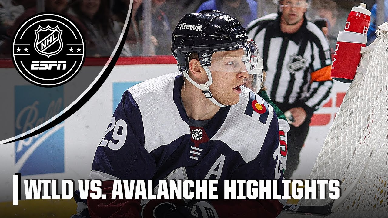 Nathan MacKinnon HAT TRICK 🧢 Minnesota Wild vs. Colorado Avalanche ...