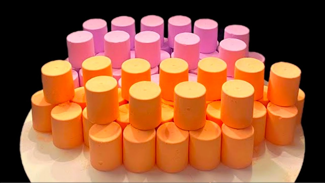 ASMR orange 🧡 & purple 💜 baking soda | @Asmr.a9 ️ - YouTube