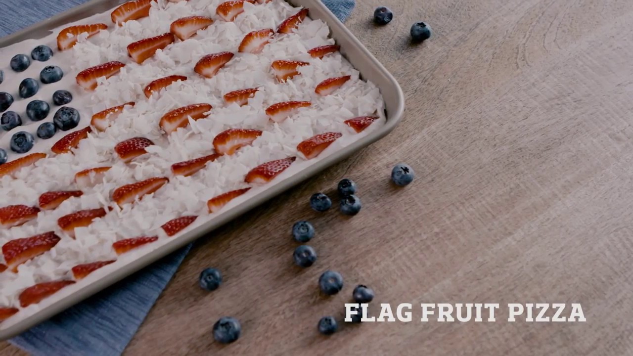 Flag Fruit Pizza - Life Time Foundation - YouTube