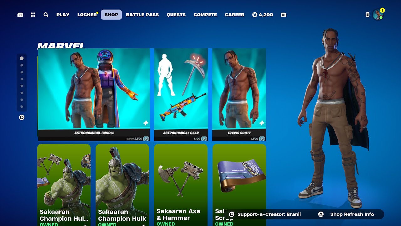 TRAVIS SCOTT SKIN RETURN RELEASE DATE IN FORTNITE ITEM SHOP 2024! - YouTube