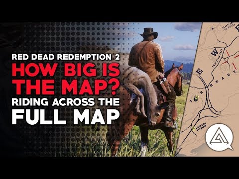 Red Dead Redemption 2 | How Big is the Map? A Ride Across the Full Map
