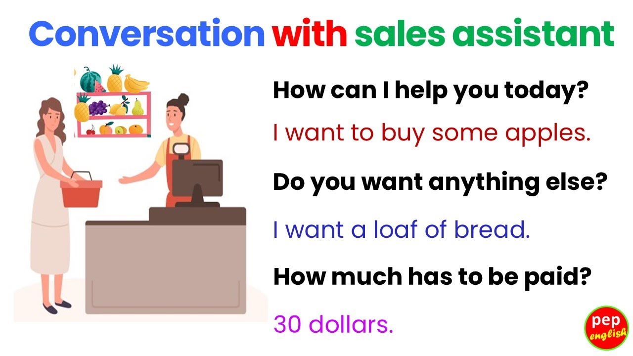 Supermarket Conversations | Learn English Conversations | Basic English sentences - YouTube
