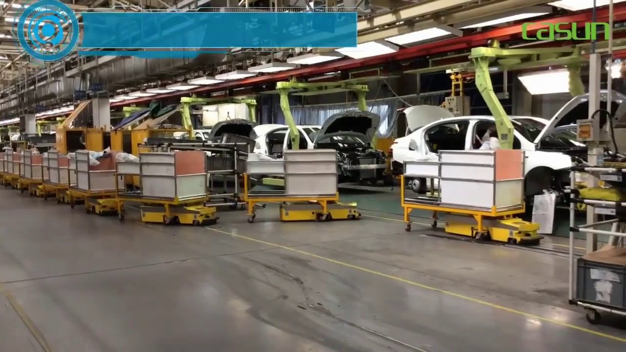AGV in automotive industry - YouTube