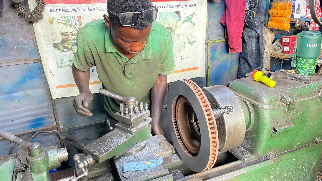 Disk facing tips on lathe| Brake Disk Pad facing ...