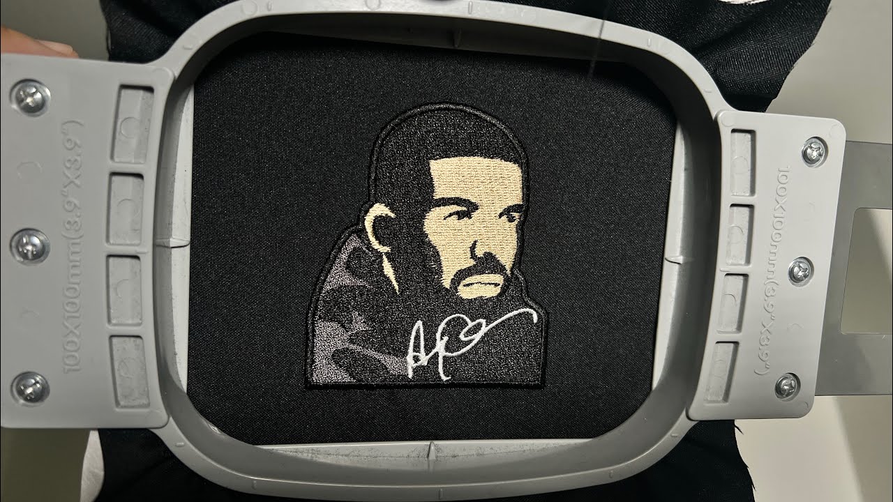 LIVE!! Stitching Out a Drake Patch - YouTube
