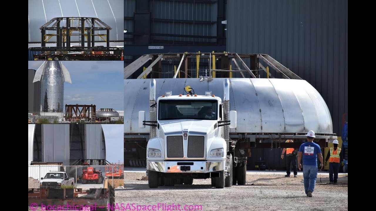 SpaceX Boca Chica - Starship SN1 Bulkhead/Jig Transported To Big Tent ...