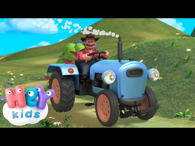 The tractor on the farm 🚜 | Blue Tractors Songs for Kids | HeyKids ...