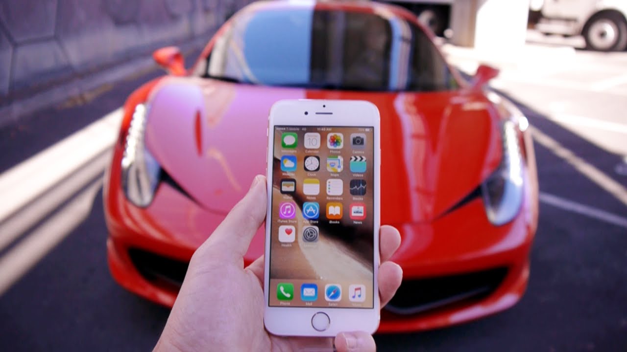 Driving Over an iPhone 6S with a Ferrari - Will it Survive? - YouTube