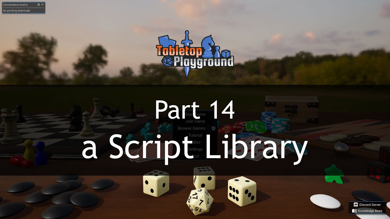 Mod Development for Tabletop Playground: Part 14 - a Script Library ...