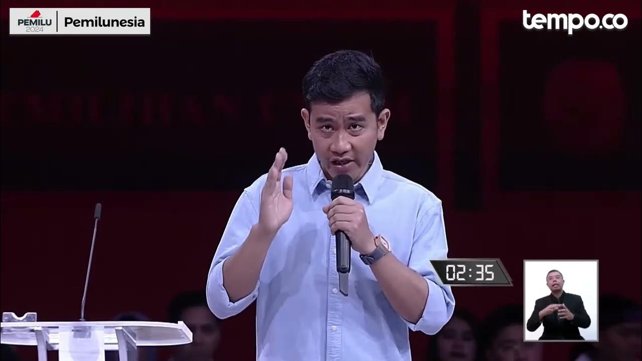 Visi Misi Gibran Rakabuming Raka di Debat Cawapres Kedua - YouTube