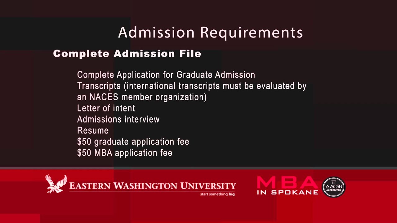 EWU MBA | Program Details (2 of 2) - YouTube