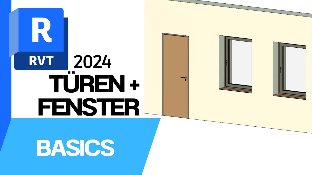 Autodesk Revit - Fenster und Türen - YouTube