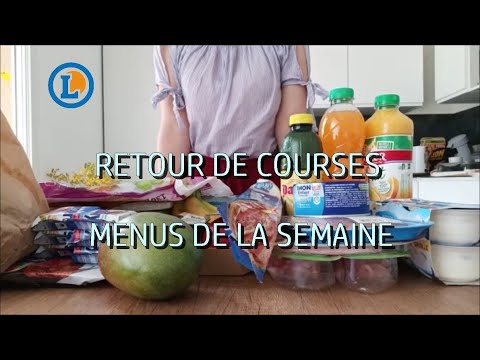Retour de courses avec prix et menus de la semaine - YouTube