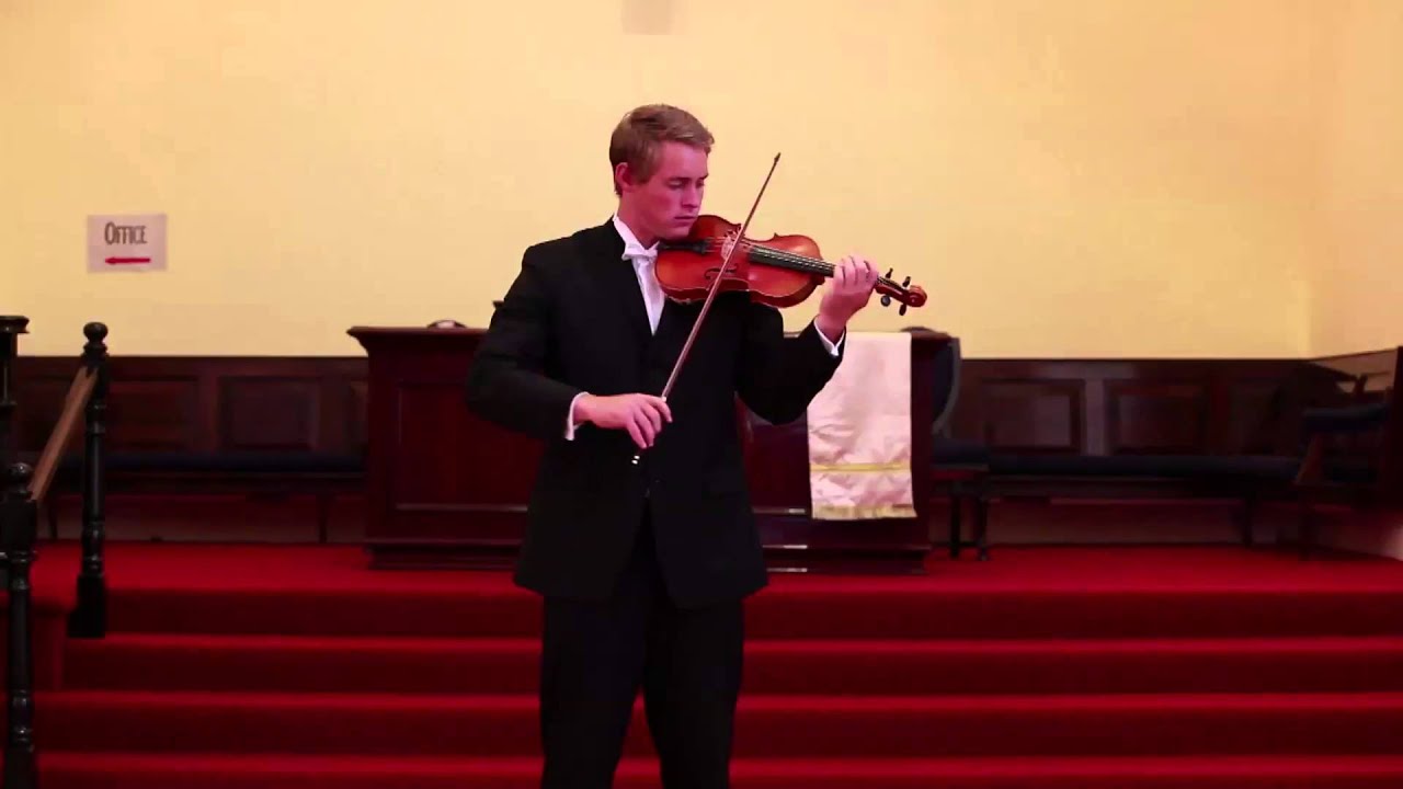 Jonathan Tanner, Bach Sonata for Solo Violin in G minor, Adagio - YouTube
