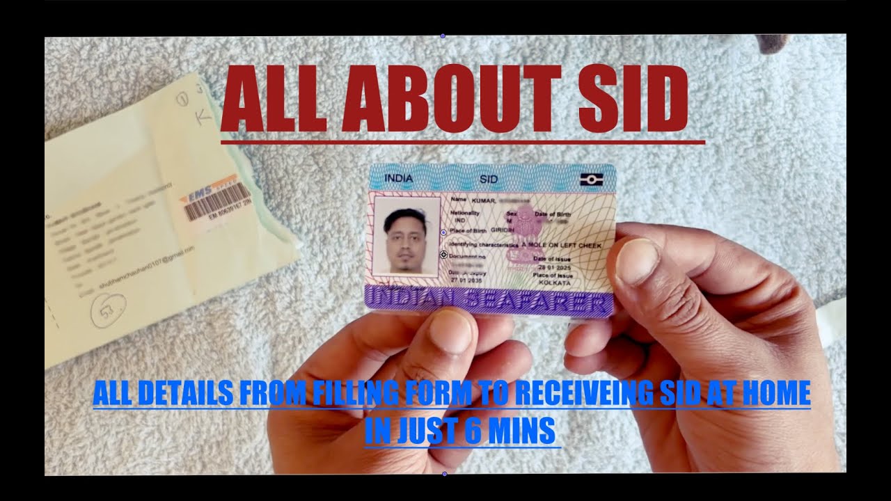 FULL DETAILS RELATED TO SID | APPLICATION , APPOINTMENT , RECEIVING SID AT HOME | THATSAILOR_BOY ...