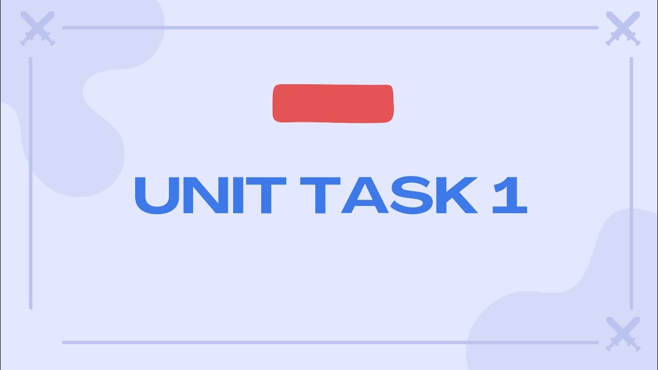Unit task 1 - YouTube