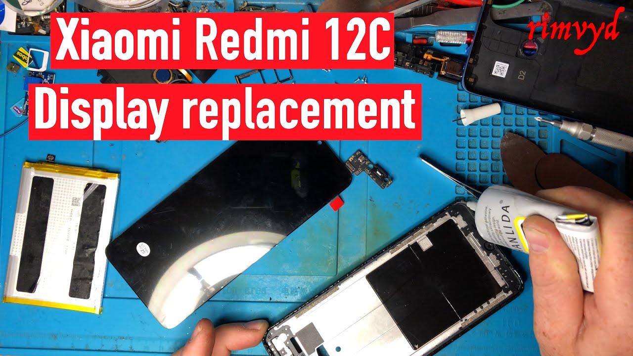 Xiaomi Redmi 12C how to disassembly,display replacement - YouTube