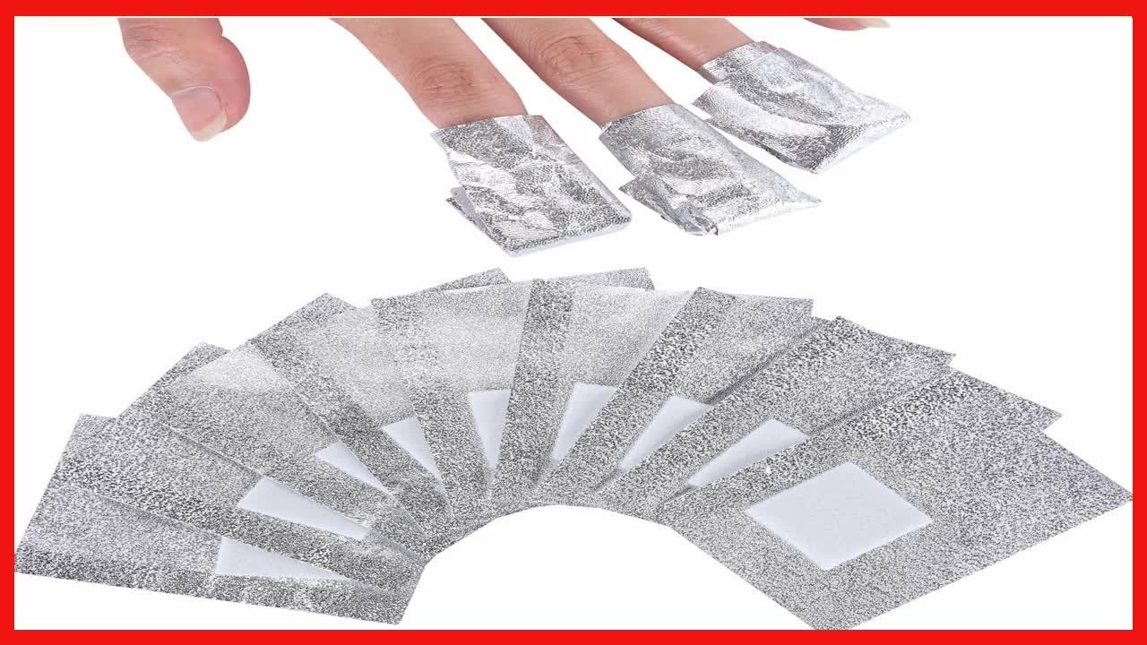 Great product - 600 Pcs Gel Nail Polish Remover Soak Off Foil Removal ...