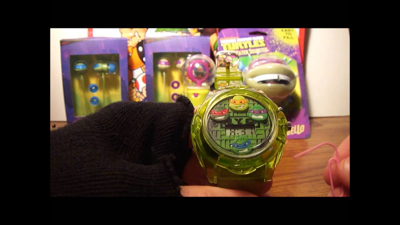 TMNT LED Digital Wrist Watch Review, and How to Set - YouTube
