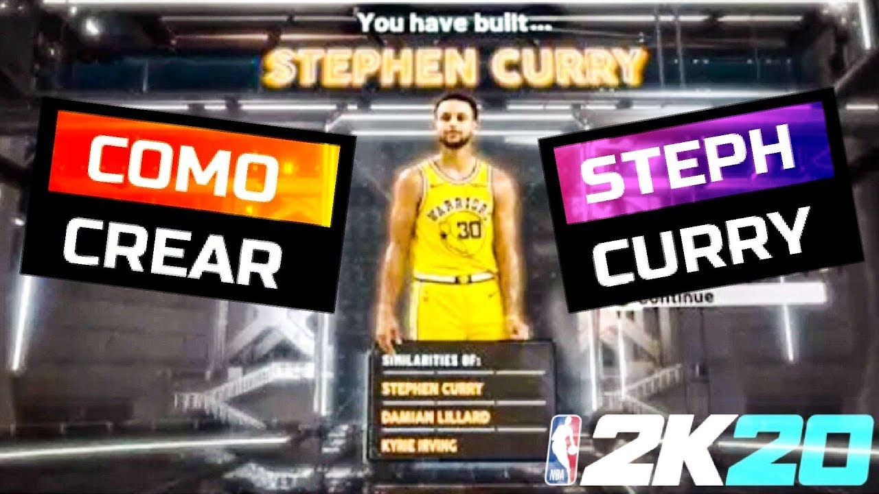NBA 2K20 ESPAÑOL Crear STEPH CURRY mejor BASE en 90 SEGUNDOS | 75 ...