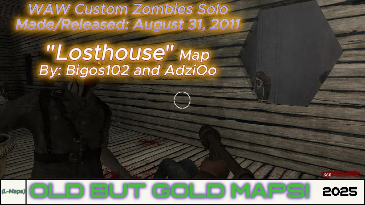 WAW Custom Zombies Solo "LostHouse" Map Completed - YouTube