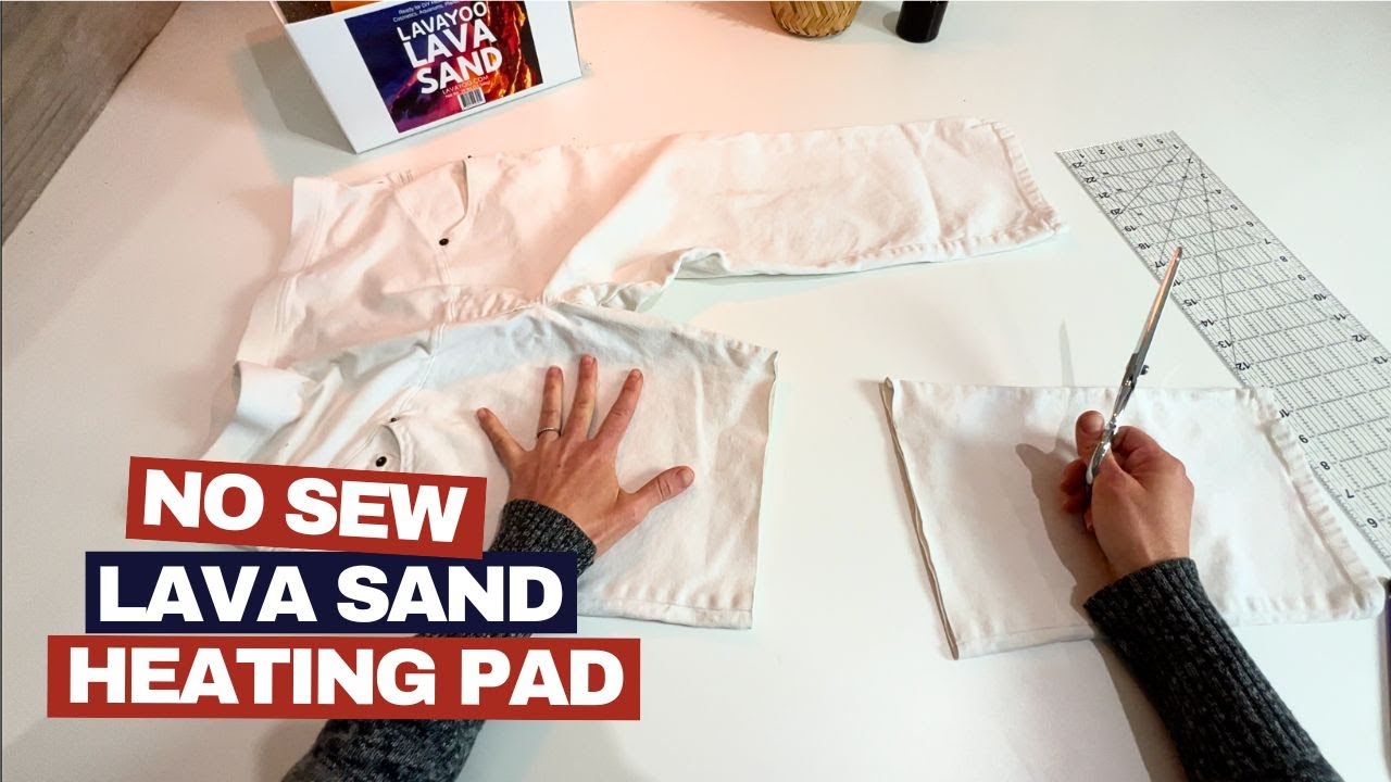 No Sew Lava Sand Heating Pad - YouTube