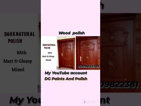 Melamine polish glossy melamine Matt finish polish Brown polish - YouTube