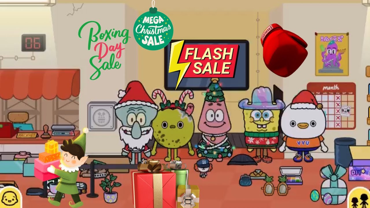 SpongeBob and friends celebrate Boxing Day 📦 #33 - YouTube