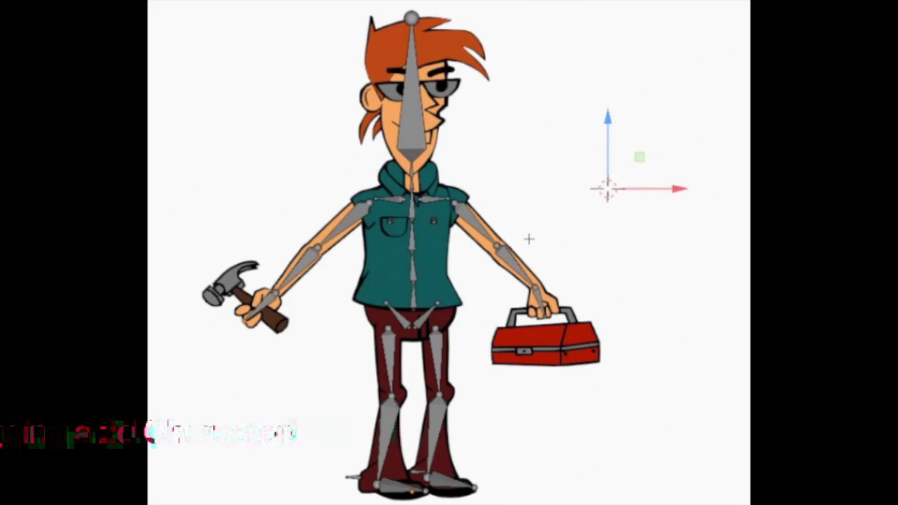 Blender Animation Tutorial - Rig a 2D Character for Animation (Grease ...