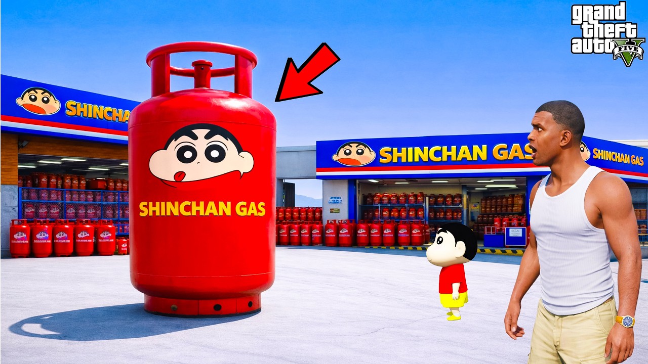 Franklin & Shinchan Opened Biggest Gas Cylinder Shop in Los Santos i ...