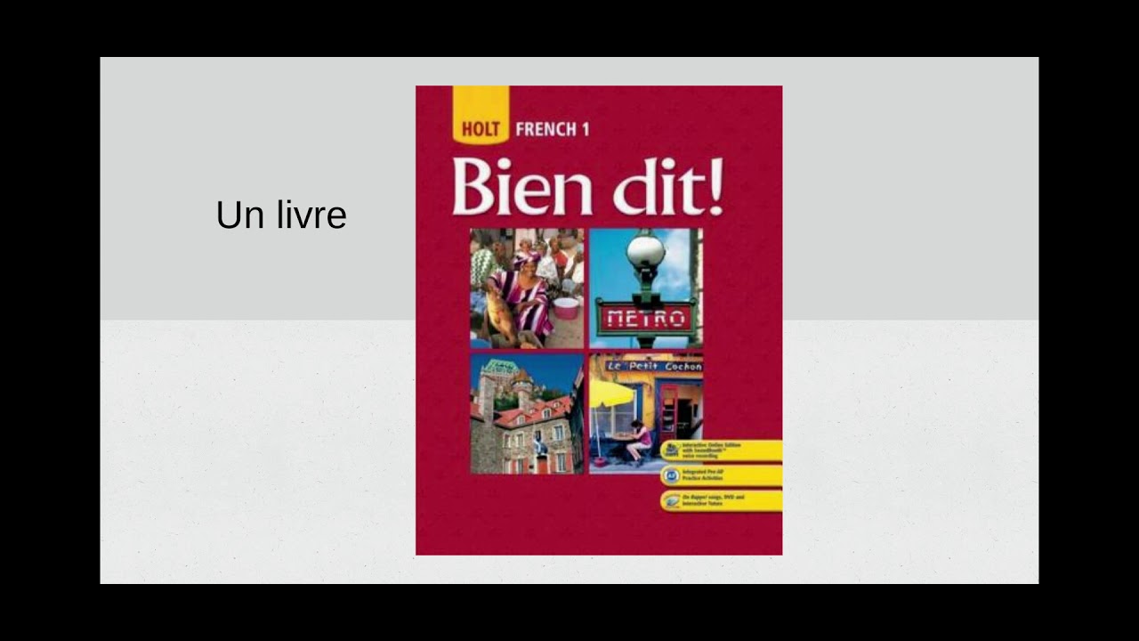 Bien Dit 1 Ch 4 Vocab 2 - partie 1 - YouTube