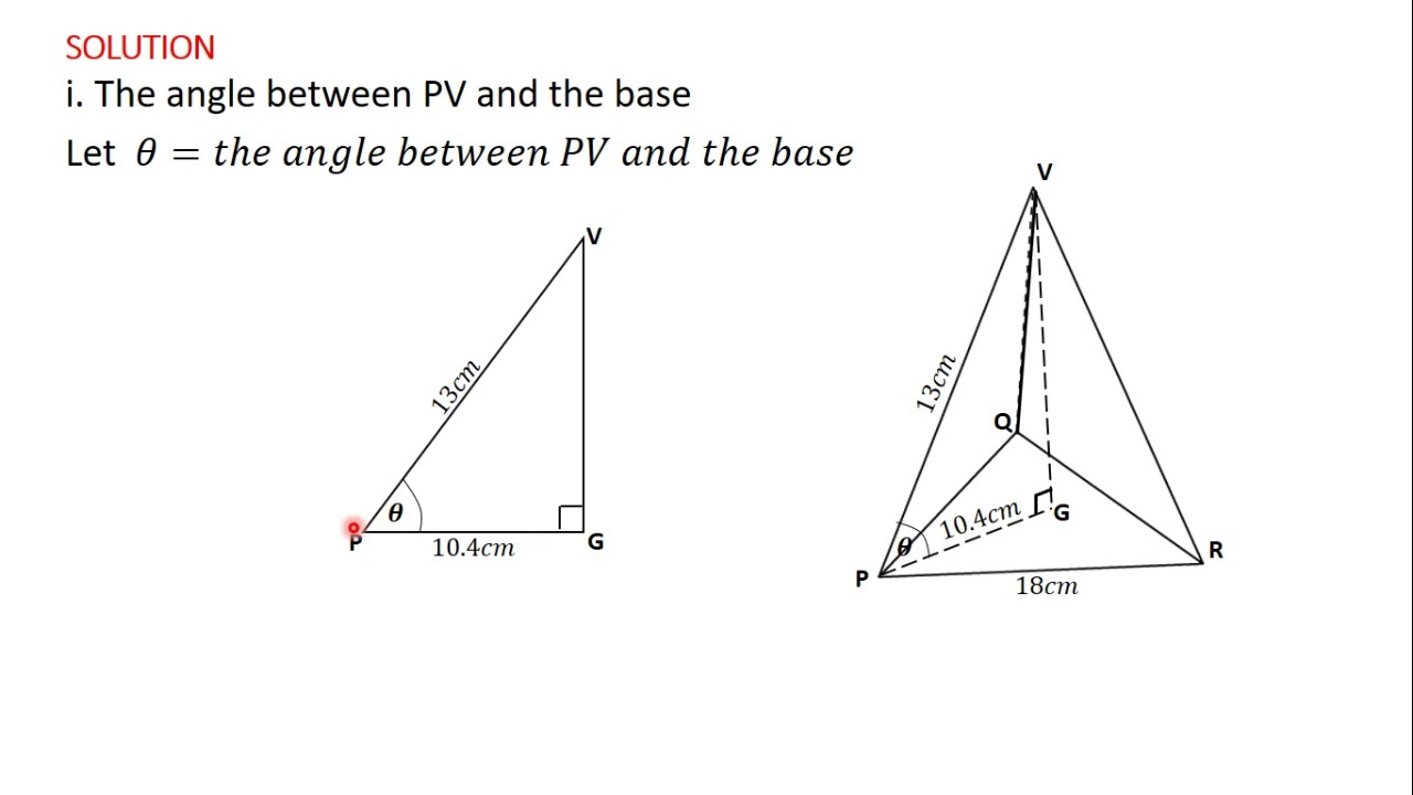 66 Surface Area and Volume of a Triangular Pyramid PART I - YouTube