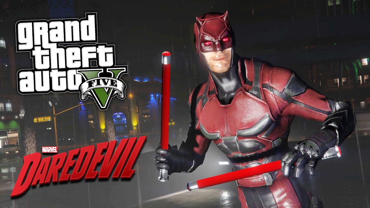 GTA 5 Mods - ULTRA REALISTIC DAREDEVIL MOD!! GTA 5 Daredevil Mod ...