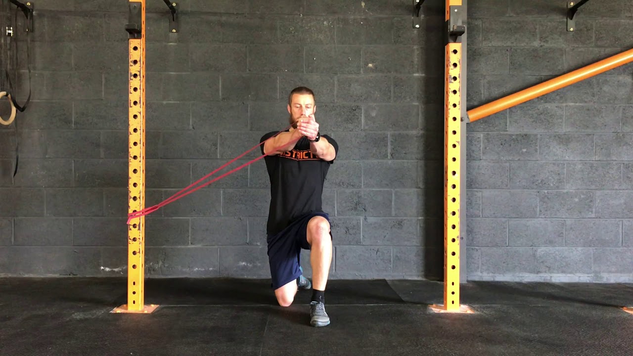 Half-Kneeling Pallof Press Hold - YouTube