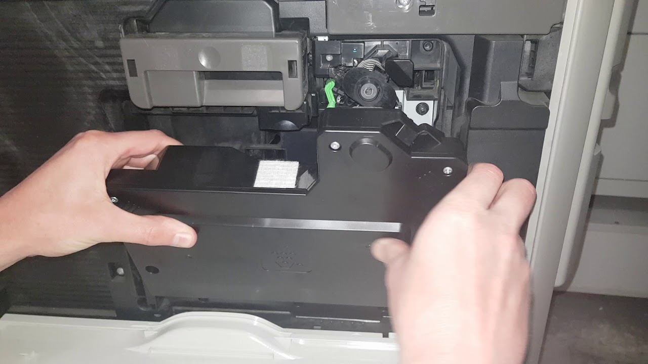 Waste Toner Removal Sharp MX-M365, M465 And MX-M565 - YouTube