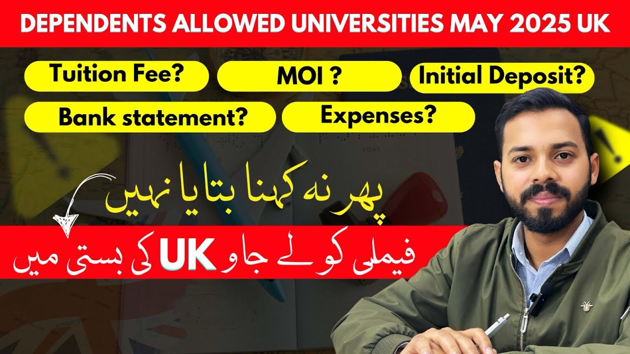 Dependents Allowed May Intake 2025 Universities UK. MOI based admission ...