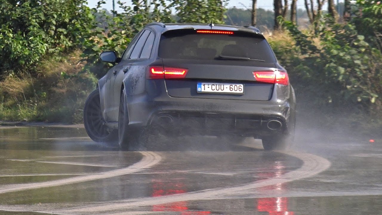 Audi RS6 Avant C7 Trying To Drift! - YouTube